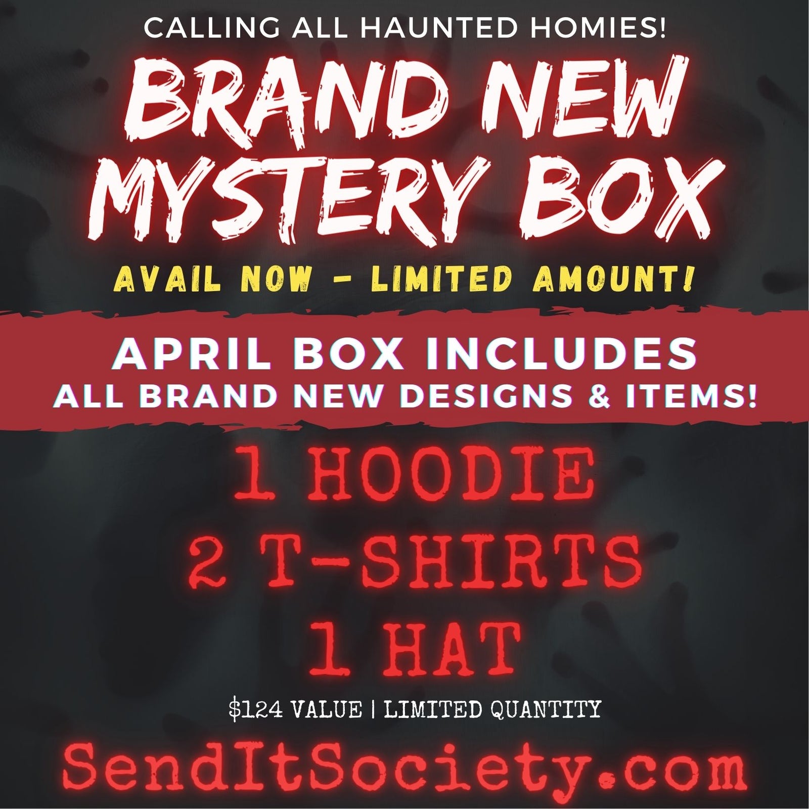 SEPTEMBER "HAUNTED HOMIES" MYSTERY BOX - Send It Society